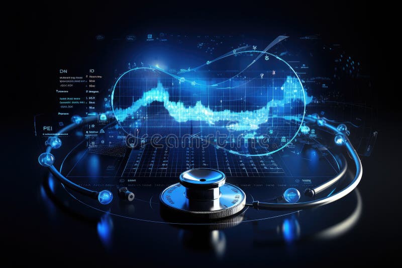 Health Care Ux Ui Application. Generative AI Stock Illustration ...