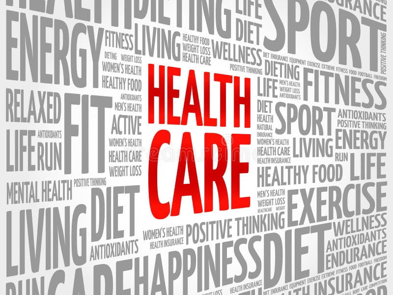 Health care word cloud stock illustration. Illustration of concept ...