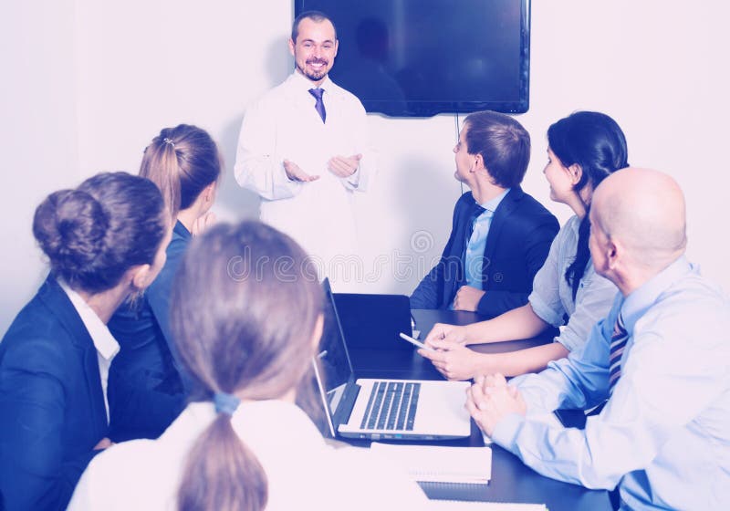 Health-care Workers at Colloquium Stock Photo - Image of indoor ...