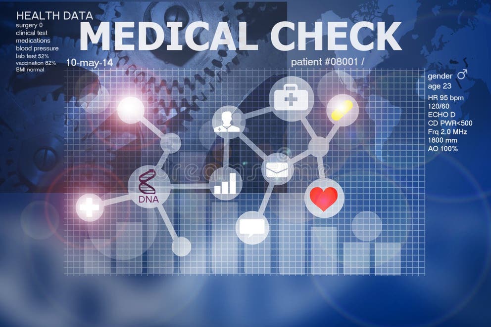 Health check app stock illustration. Illustration of medicine - 83907447