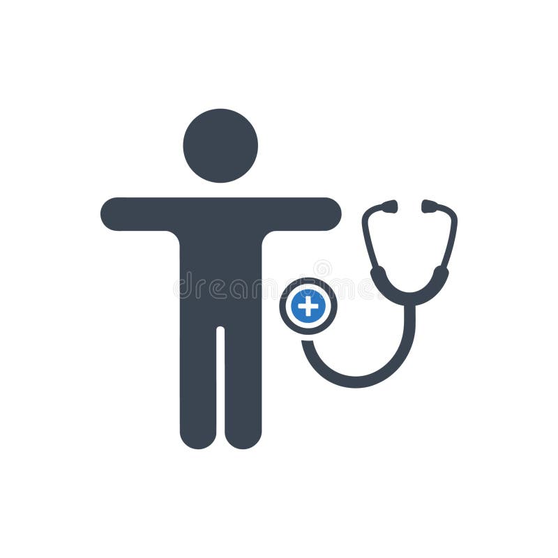 Health Check Icon stock illustration. Illustration of stethoscope ...
