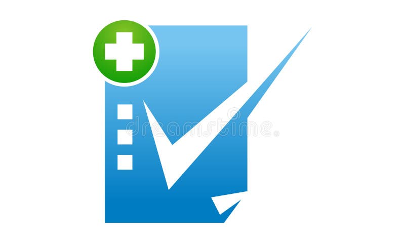 Health Check Mark stock vector. Illustration of abstract - 105436216