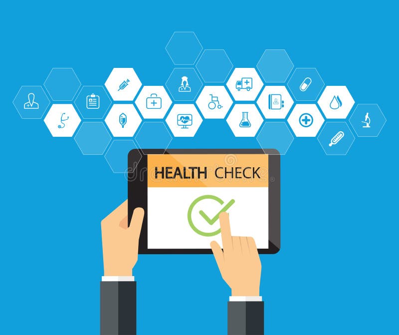 Medical and Health Icons Vector Background Stock Vector - Illustration ...