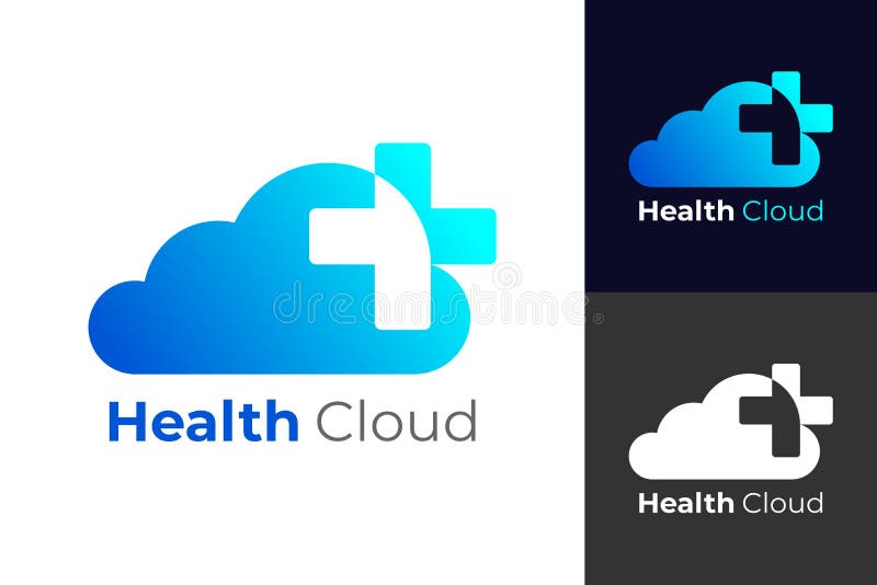 Health Cloud Logo Designs Concept Stock Vector - Illustration of cloud ...