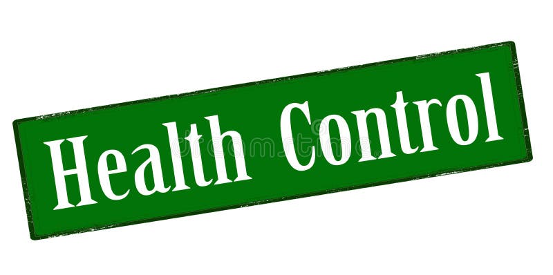 Stamp with Text Health Control Stock Illustration - Illustration of ...