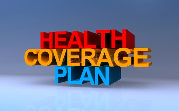 Health Coverage Plan on Blue Stock Photo - Image of coinsurance ...