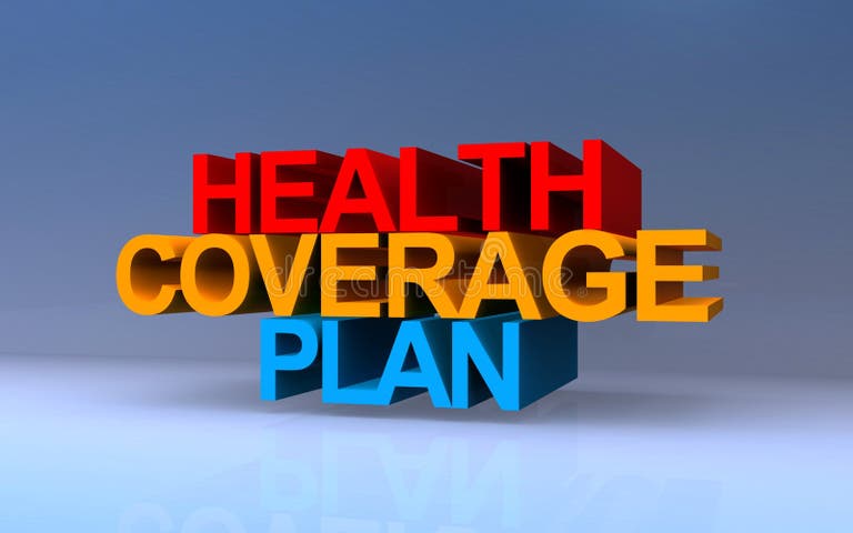 Health Coverage Plan on Blue Stock Photo - Image of coinsurance ...