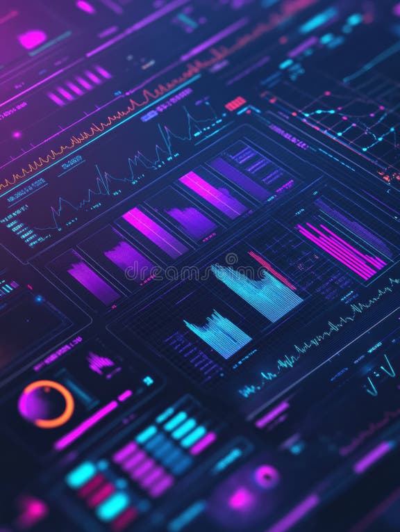 Health Data Visualization Screen Featuring Graphs and Readings Set ...