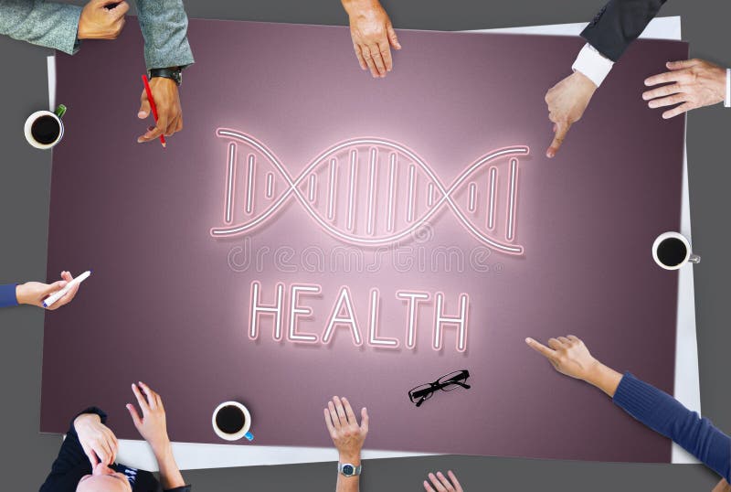 Health DNA Structure Symbol Concept Stock Illustration - Illustration ...
