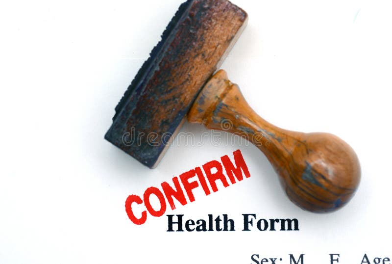 Health form confirm stock photo. Image of grunge, verified - 169494002