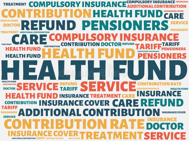 HEALTH FUND - Image with Words Associated with the Topic HEALTH ...