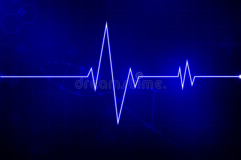 Health and Graph on Blue Abstract Background Stock Illustration ...