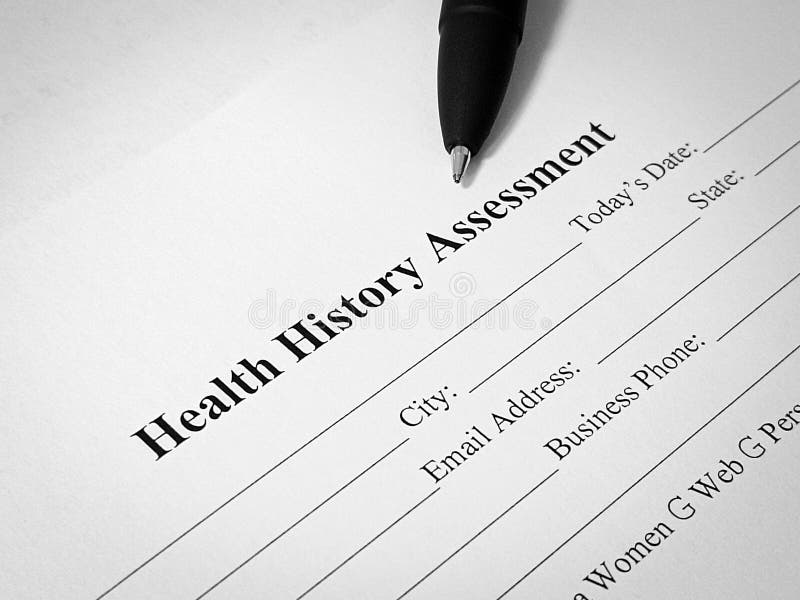 Health history assessment stock image. Image of assessment - 270817605