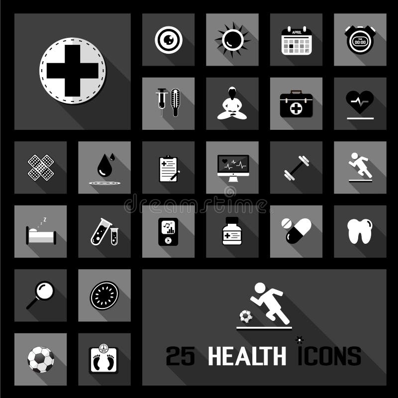 Health icons stock vector. Illustration of drop, heart - 55280075