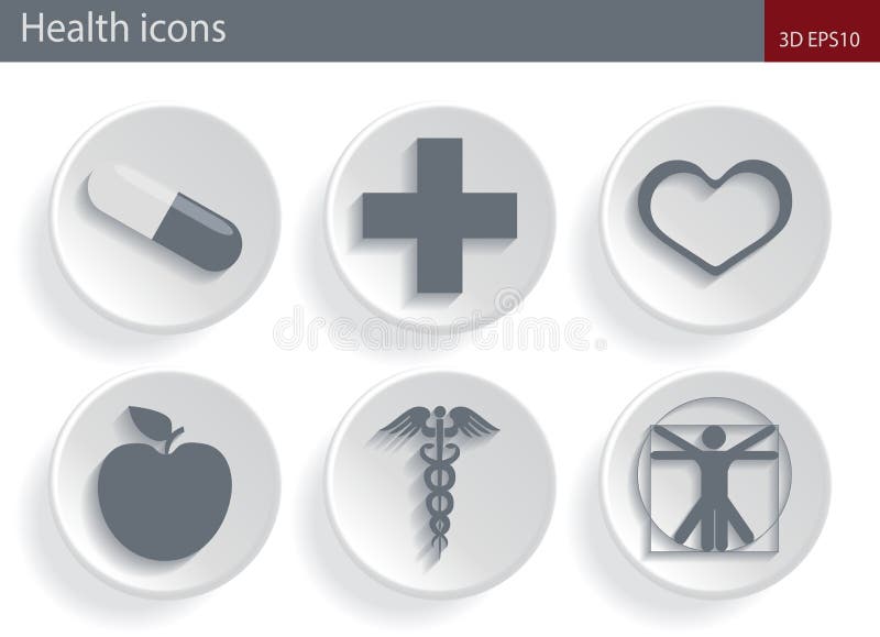 Health icons stock vector. Illustration of icons, pill - 34002508