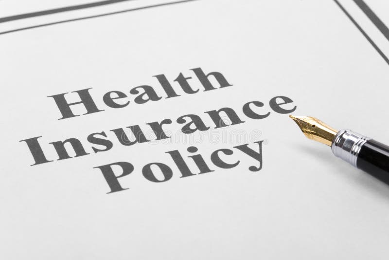Health Insurance Policy stock photo. Image of insurance - 10143328