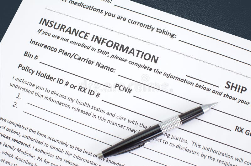 Health Insurance Application Stock Image - Image of secure, protection ...