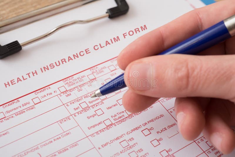 Health Insurance Claim Form Stock Photo - Image of claim, document ...