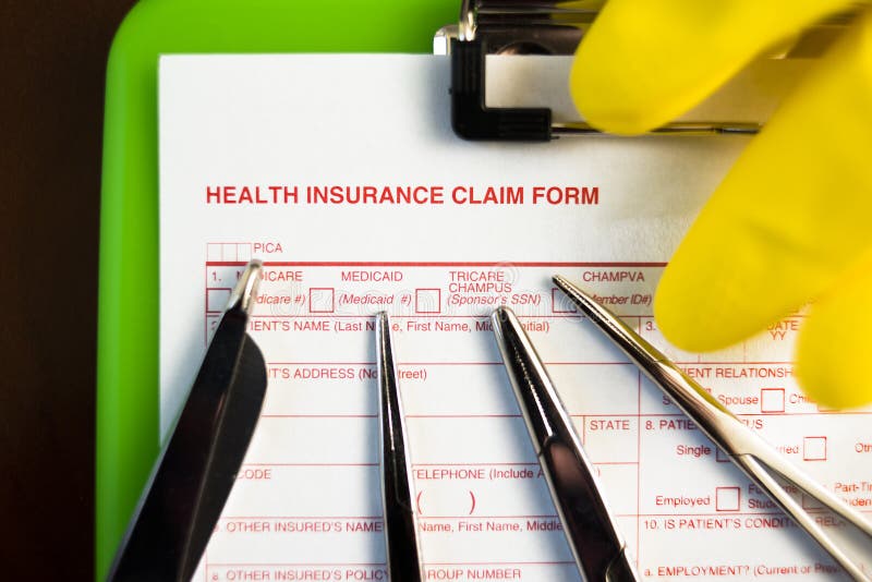 Health Insurance Claim Form Stock Image - Image of affordable ...