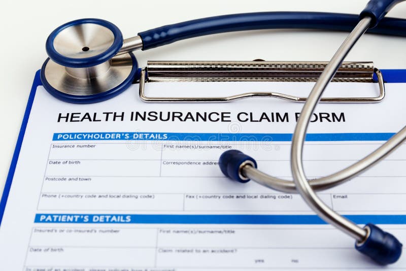 Health Insurance Claim Concept Stock Photo - Image of finance, document ...