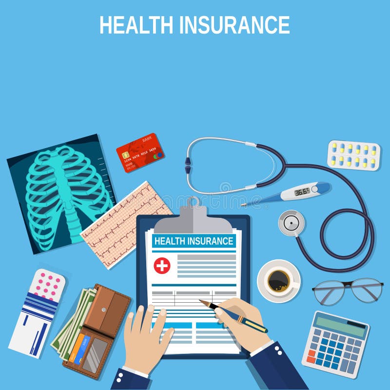 Health Insurance Concept Vector Medical Care Illustration Landing