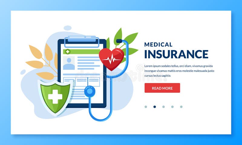 Health Insurance Concept Vector Medical Care Illustration Landing