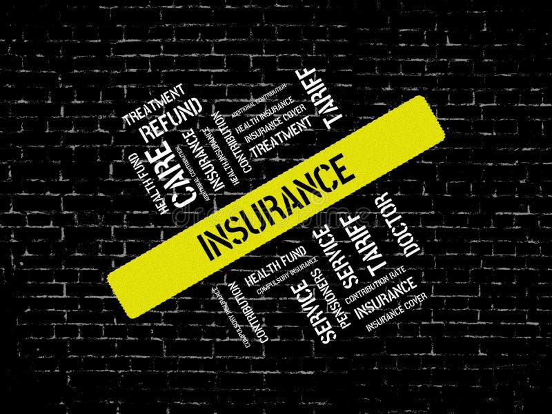 HEALTH INSURANCE - Image with Words Associated with the Topic HEALTH ...
