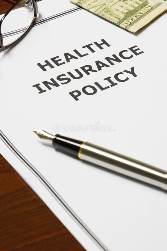 Health Insurance Policy stock photo. Image of insurance - 10143328