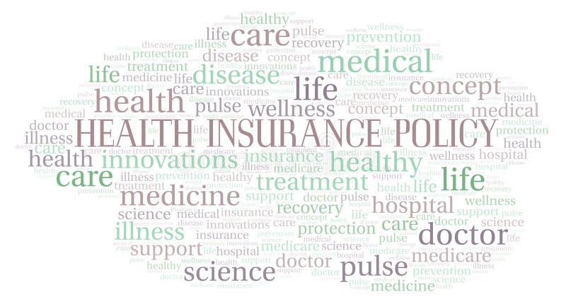 Health Insurance Company Word Cloud Stock Illustration - Illustration ...