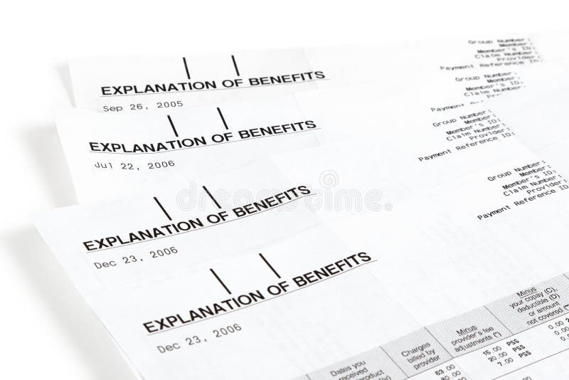 Health Insurance Statements Stock Photo - Image of payments, claim ...