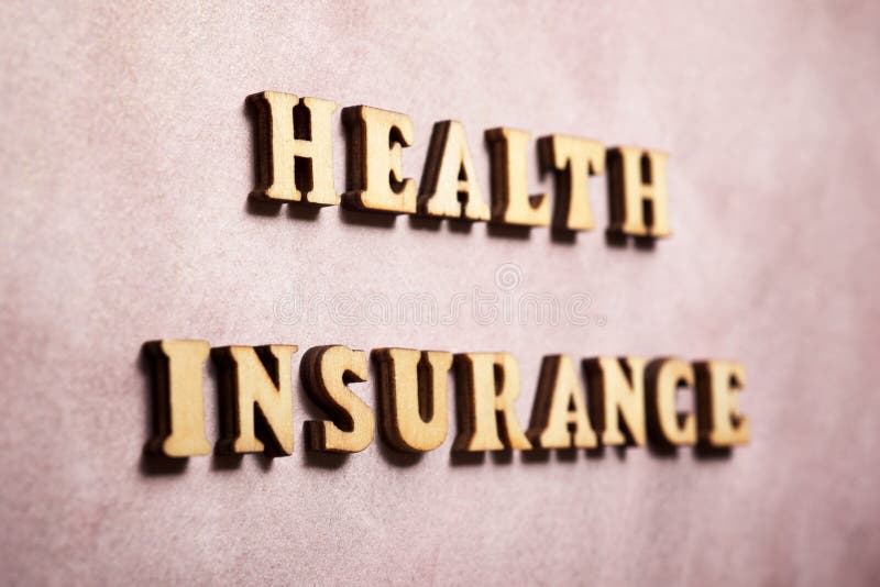 Health insurance text stock photo. Image of life, disease - 180180450