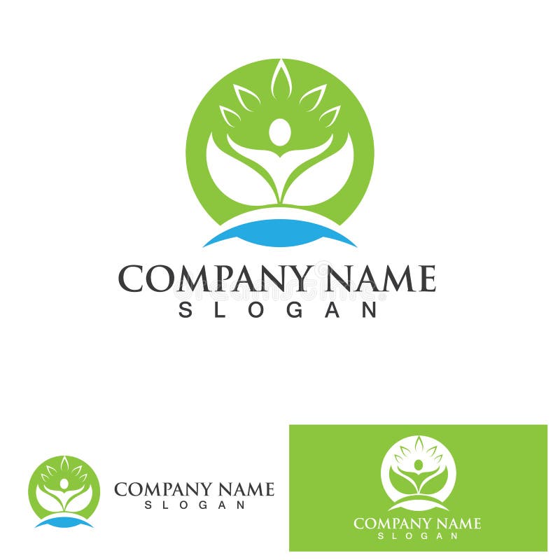 Health Leaf People Logos of Green Tree Leaf Ecology Nature Element ...