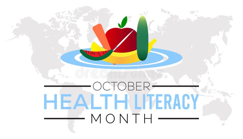 Health Literacy Month is Observed Every Year on October. Stock Vector ...