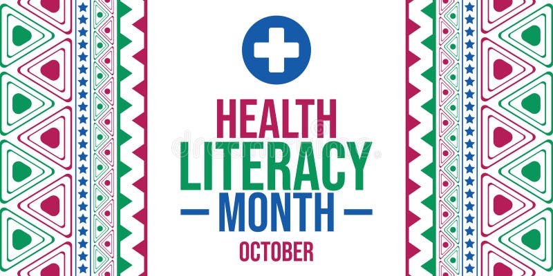 Health Literacy Month Banner for October, Promoting Awareness and ...