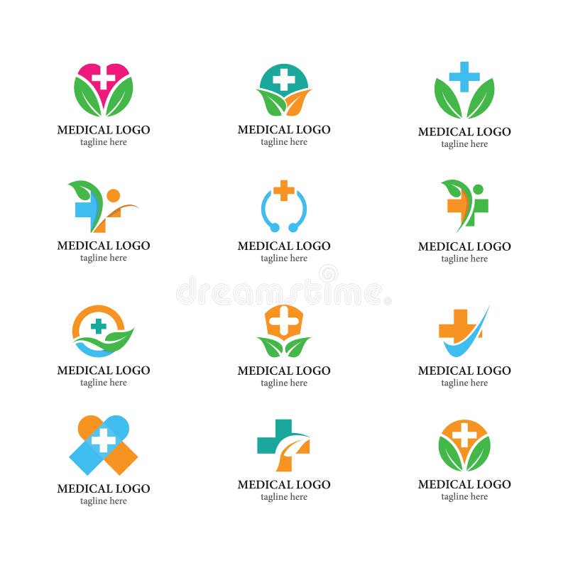 Health logo icon pack stock vector. Illustration of identity - 216382832