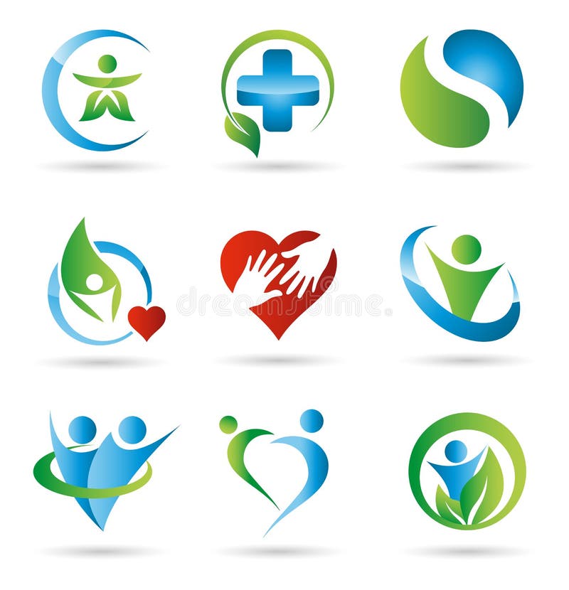 Health Logos stock vector. Illustration of identity, slogan - 15787222