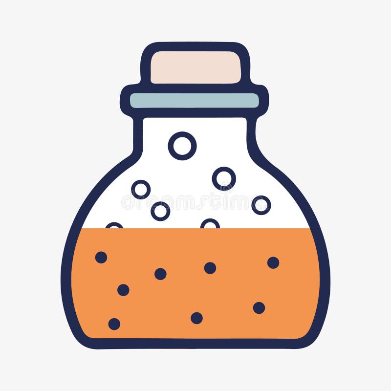 Health or Magic Mana Potion Bottle Flat Icon for Games and Websites ...