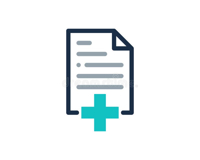 Health Medical Document Icon Logo Design Element Stock Vector ...