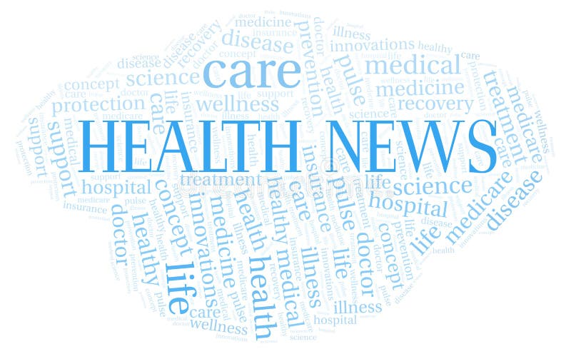 Health News Headlines Newspaper Information Stock Illustration ...