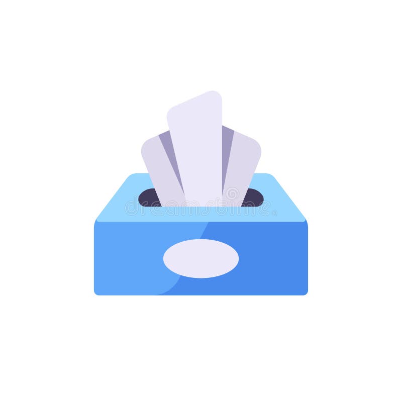 Paper Tissue Box Vector Illustration. Hygiene Flat Icon Stock Vector ...