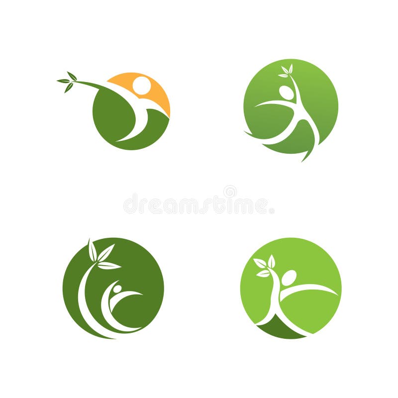 Health People Life Icon and Symbol Template Stock Illustration ...