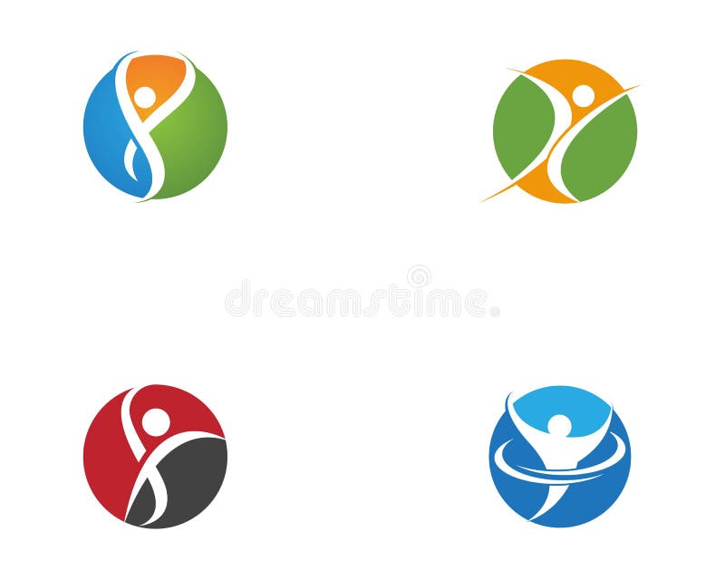 Health people logo stock illustration. Illustration of relaxation ...