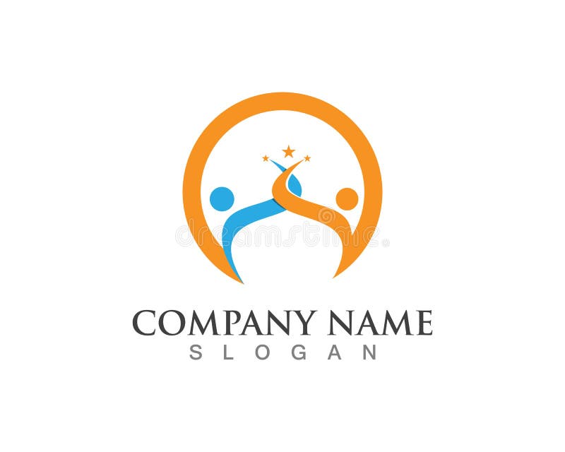 Health People Success Life Logo Stock Vector - Illustration of fitness ...