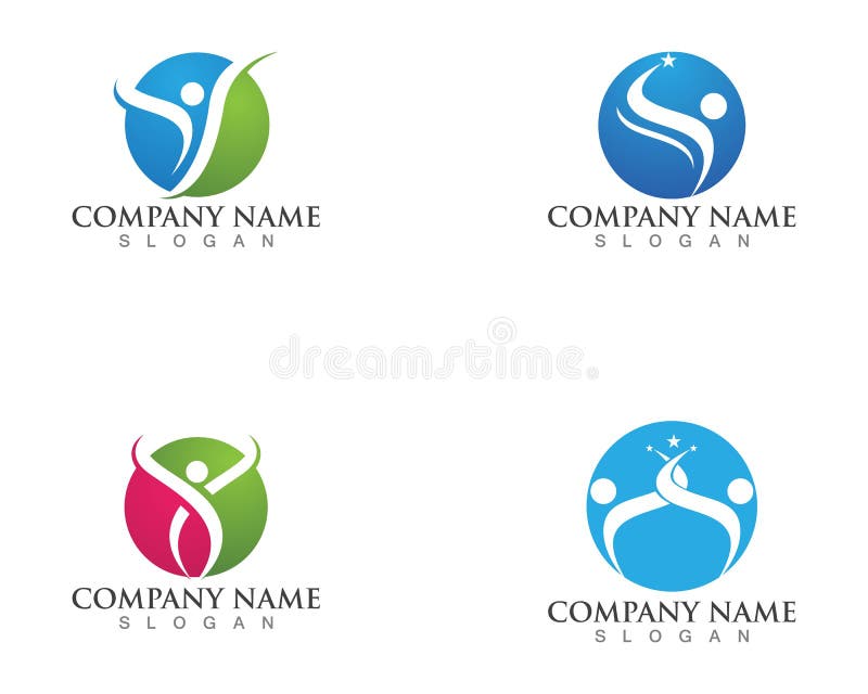 Health People Success Life Logo Stock Vector - Illustration of group ...