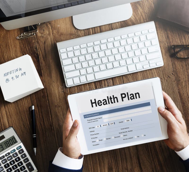 Health Plan Treatment Medical Document Form Concept Stock Image - Image ...