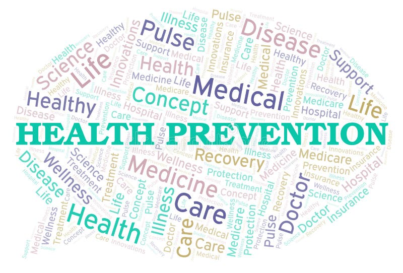 Health Prevention Word Cloud Stock Illustration - Illustration of ...