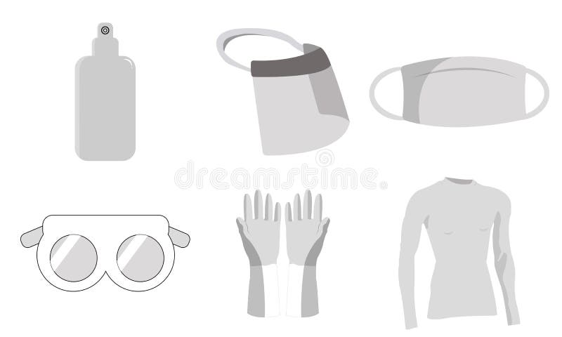 Health Protocol Icon and Logo Stock Illustration - Illustration of body ...