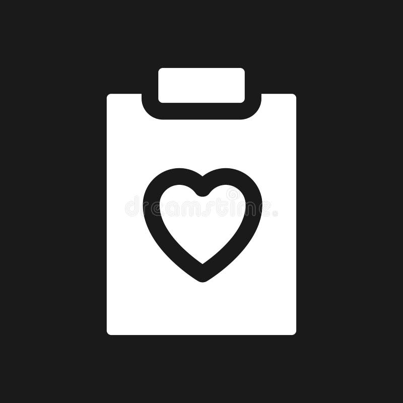 Health Record Dark Mode Glyph Ui Icon Stock Illustration - Illustration ... Health Record Dark Mode Glyph Ui Icon Stock Illustration - Illustration ...