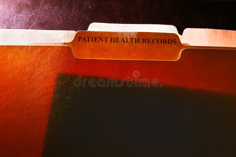 Health records folders stock image. Image of organize - 48162575