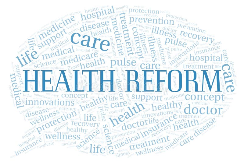 Health Reform word cloud stock illustration. Illustration of tagcloud ...